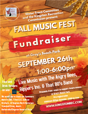Kingston Parks & Recreation: Fall Fest 2021 Music Fundraiser Gray's ...