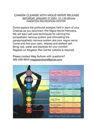 Kingston Parks & Recreation: Chakra Cleanse with Your Vagus Nerve