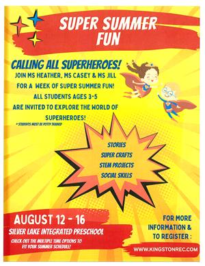Kingston Parks & Recreation: KES Super (hero) Summer Fun